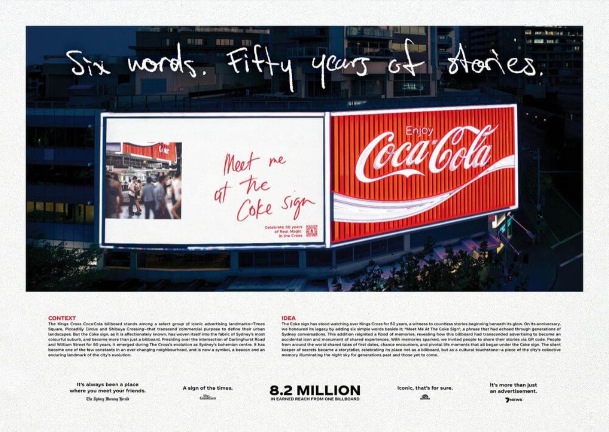 Coca-Cola biến biển quảng cáo thành biểu tượng cảm xúc với “Meet me at ...