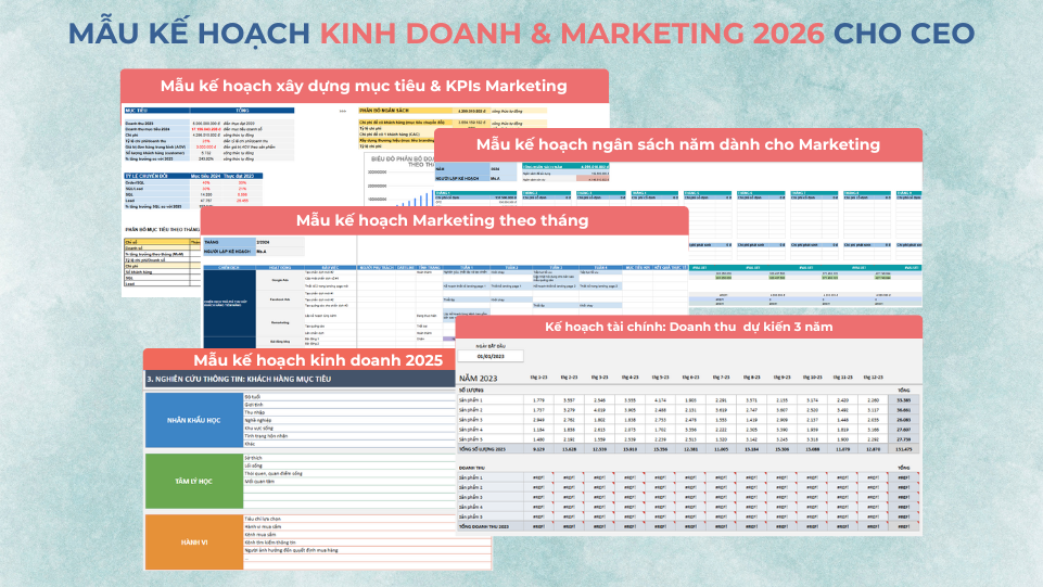 20+ Template mẫu kế hoạch Kinh doanh & Marketing 2026 cho CEO | bởi ...