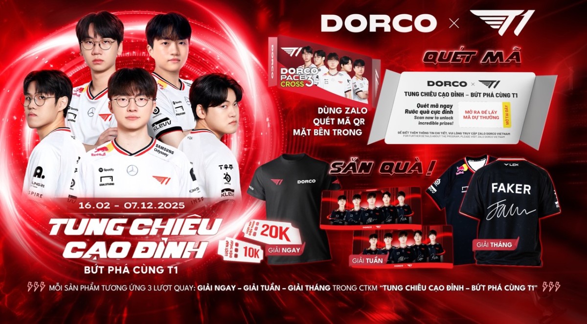 DORCO và T1: Làm mới hình ảnh game thủ hiện đại qua chiến dịch “Tung ...