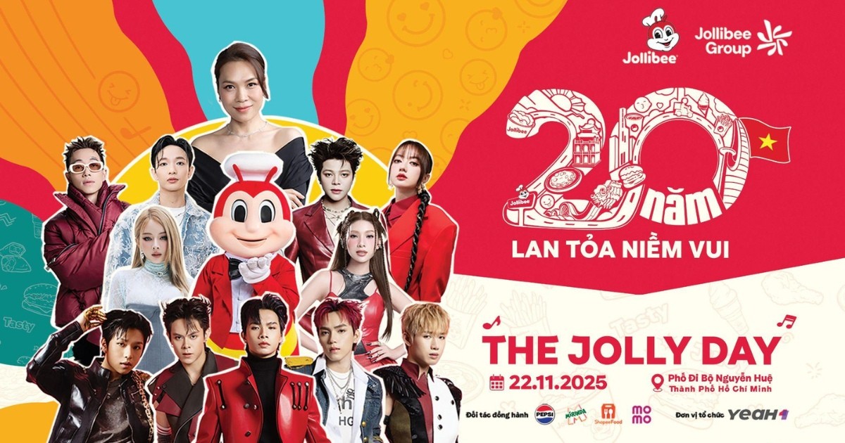 Jollibee Việt Nam đánh dấu cột mốc 20 năm với sự kiện the Jolly Day thu ...