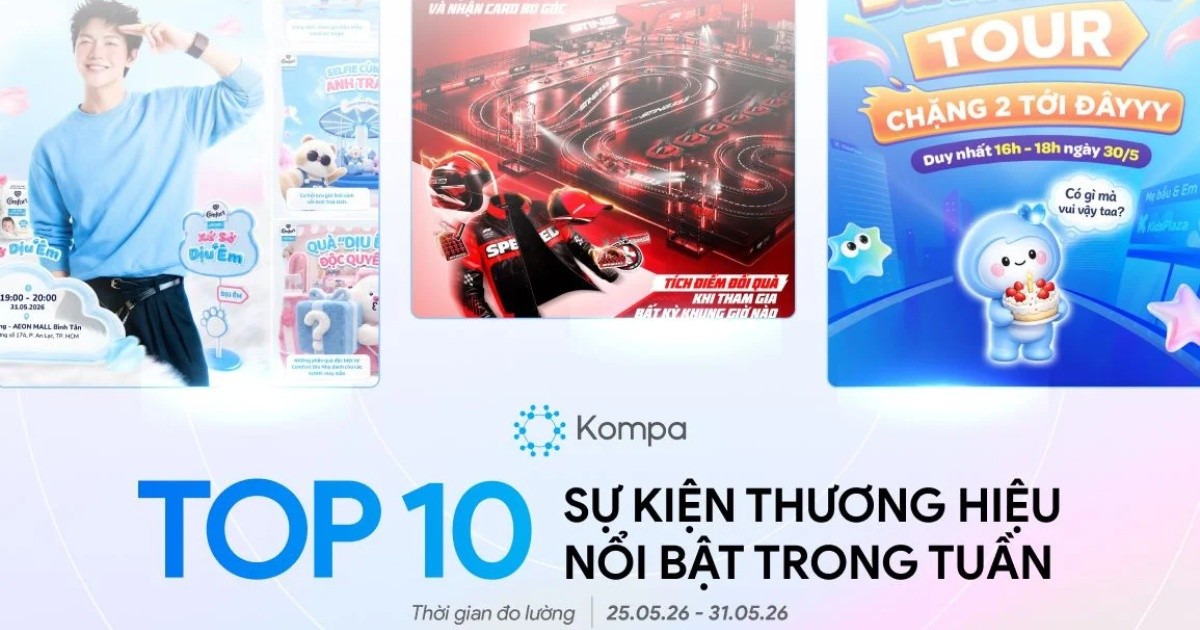 Kompa.ai: Top 10 sự kiện thương hiệu nổi bật tuần 25/5-31/5/2026 | bởi ...